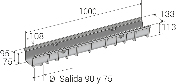 Channel drain :: ITM Construcción